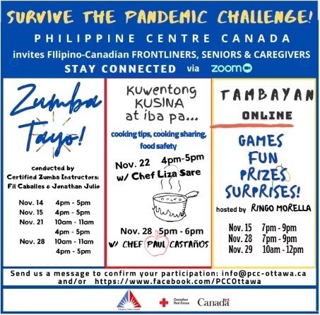 PCC Online Activities for Frontliners, Caregivers and Seniors – PCC Ottawa